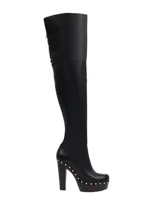 Chloé Lola Over-the-Knee Platform Boots Eggshell