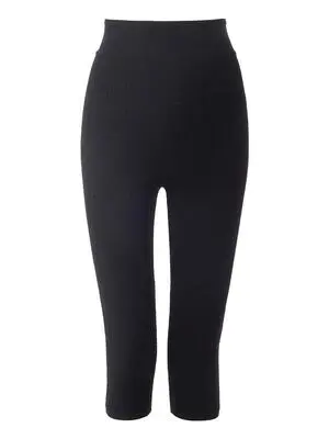 Chloé Capri Leggings In A Stretch Knit Eggshell