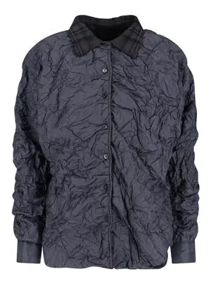 Burberry Burberry Reversible Quilted Jacket Gray