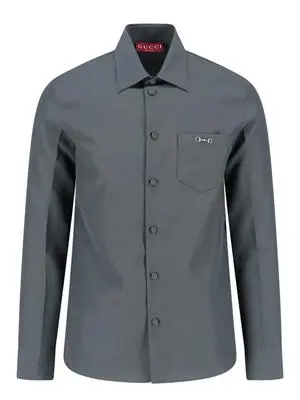 Gucci 'horsebit' Shirt Gray
