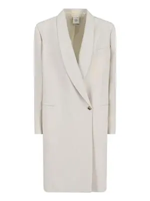 Calvin Klein Evelyn Wool Coat - White