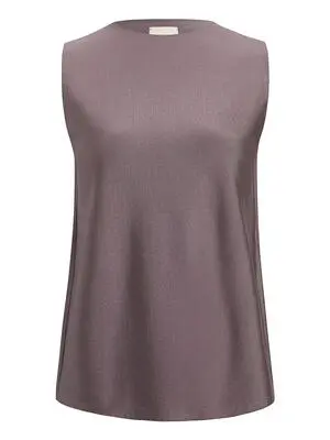 Khaite Knit Sleeveless Top - Titanium