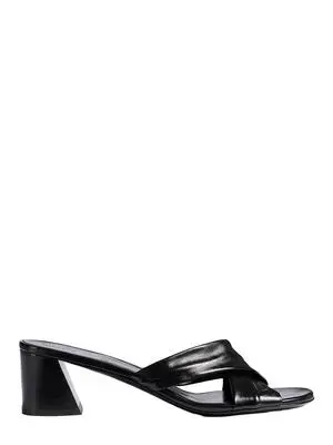 Khaite Liria Leather Sandals - Black