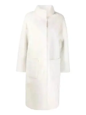 LISKA Reversible Shearling Coat - Neutrals