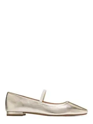 Cole Haan Bridget Mary Jane Ballet Flats Soft Gold