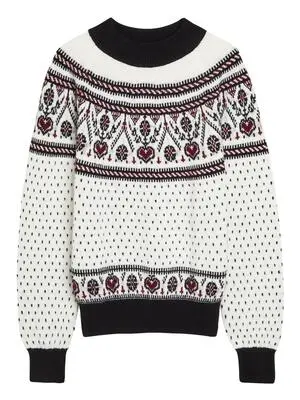 Khaite Fair Isle Cashmere Jumper - Ivory