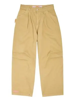PDF CHANNEL Straight-leg Twill Trousers - Sand