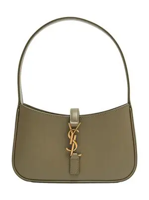 Saint Laurent Le 5 À 7 Mini Leather Top Handle Bag - Green