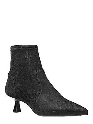Michael Kors Amali Glitter Chain-mesh Kitten Boot - Black