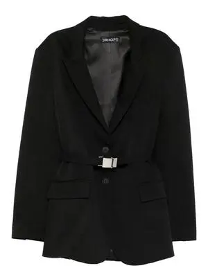 DRHOPE Belted Blazer - Black