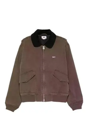 Obey Cwu Corduroy-collar Jacket - Brown