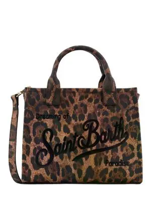 MC2 SAINT BARTH Leopard-print Shoulder Bag - Brown