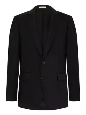 FURSAC Single-breasted Notched-lapel Blazer - Black