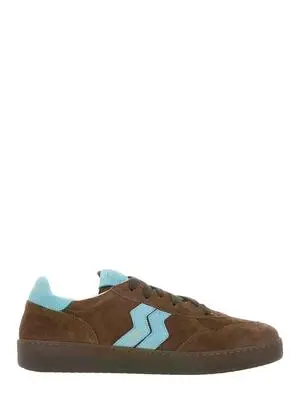STRYPE Logo-patch Suede Sneakers - Brown