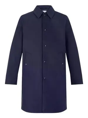FURSAC Button-fastening Trench Coat - Blue