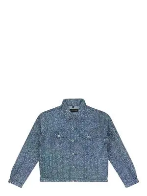 WHO DECIDES WAR BY EV BRAVADO Woven Trucker Jacket - Blue