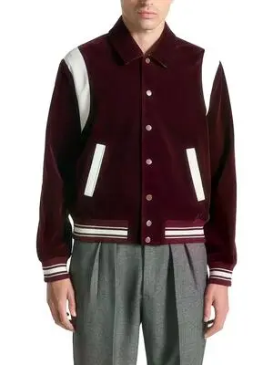 Manière De Voir Nico Varsity Jacket - Red