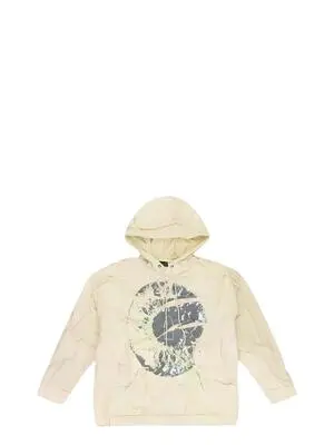 WHO DECIDES WAR BY EV BRAVADO Gathered Eye Hoodie - Neutrals