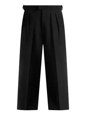 Manière De Voir Pierre Pleated Trousers - Black
