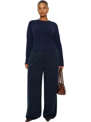 REFORMATION Marion Low Rise Pant Es - Midnight