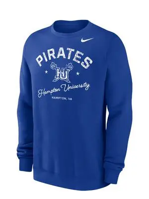 Nike Hampton University Fleece Crew-neck Sweatshirt - Blue