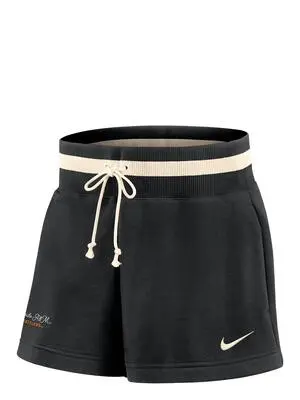 Nike Phoenix Fleece College Mid-rise 4" Shorts - Black