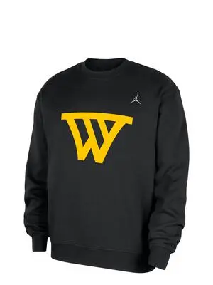 JORDAN Golden State Warriors Statement Essentials Nba Fleece Crew-neck Sweatshirt - Black