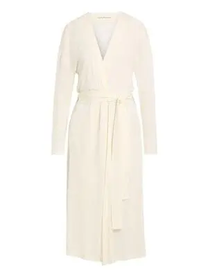 Another Tomorrow Lyocell Jersey Robe Ivory