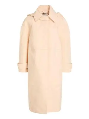 Zimmermann Cotton-poplin Hooded Coat - Pastel Orange
