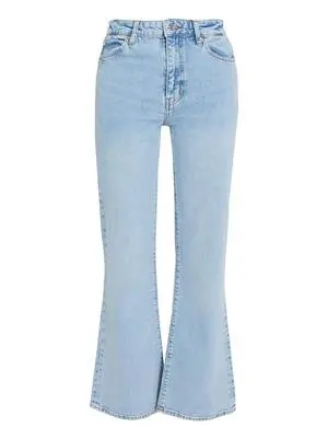 FRAME The Pixie Arrow High-rise Bootcut Jeans - Light Denim