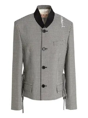 Marni Gingham Jacquard Jacket - Black