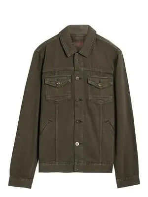 Paige Scout Denim Jacket Army Green