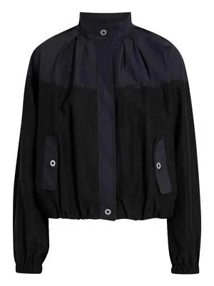 3.1 Phillip Lim Poplin-paneled Lyocell-blend Jacket - Black