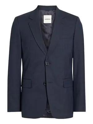 Sandro Wooltweed Blazer - Navy