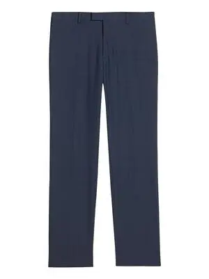 Sandro Tapered Wool Trousers - Navy