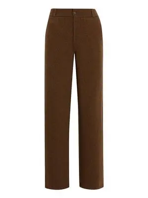 Guest In Residence Cashmere-blend Straight-leg Pants - Brown