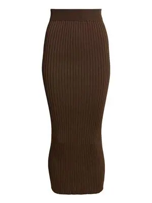 JIL SANDER Ribbed-Knit Midi Pencil Skirt