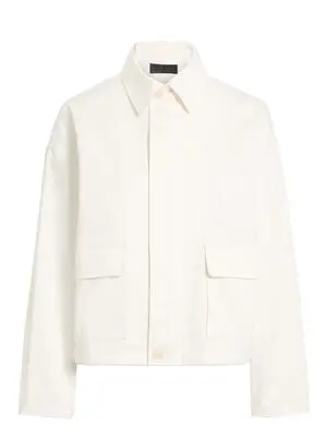 NILI LOTAN Lio Cotton-twill Jacket - White