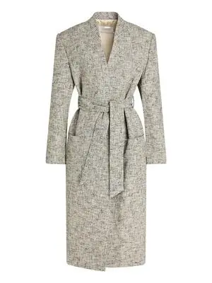 Zimmermann Linen-blend Coat - Light Gray