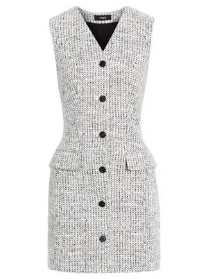 Theory Tweed Mini Dress - White