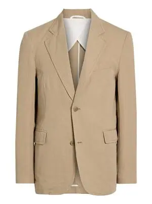 ALEX MILL Cooper Cotton And Linenblend Twill Blazer - Sand
