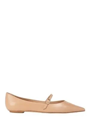 STUART WEITZMAN Emilia Leather Mary Jane Flats - Neutral