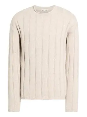 ALEX MILL James Ribbed Cotton And Linen-blend Sweater - Ecru