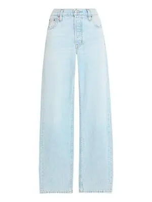 ALEX MILL Jane Mid-rise Straight-leg Jeans - Light Denim