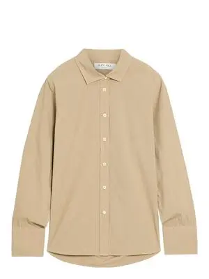 ALEX MILL Cotton Poplin Shirt - Beige