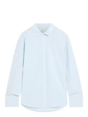 ALEX MILL Cotton Poplin Shirt - Sky Blue