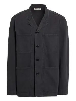 ALEX MILL Arthur Cotton, Linen And Lyocell-blend Twill Jacket - Charcoal