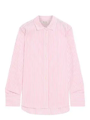 ALEX MILL Striped Cotton-poplin Shirt - Baby Pink