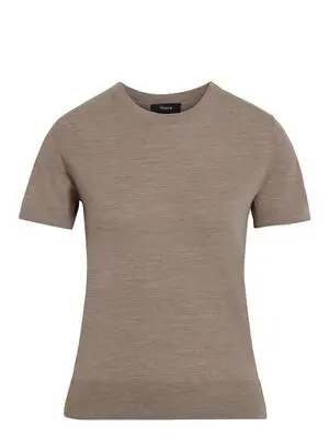 Theory Merino Wool Top - Taupe