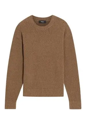 Theory Bouclé-knit Cotton-blend Sweater - Light Brown